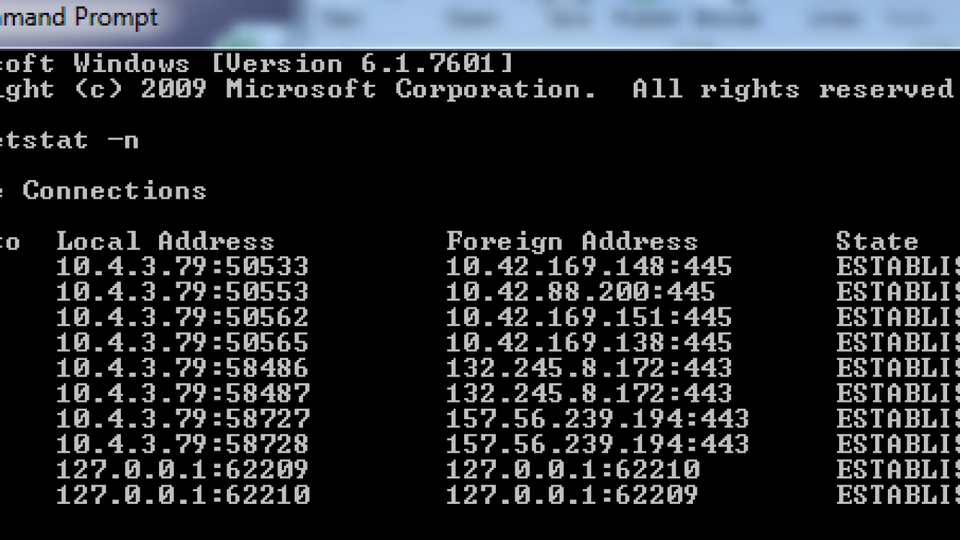 Cách dùng lệnh Netstat thông qua các dòng lệnh trên hệ điều hành