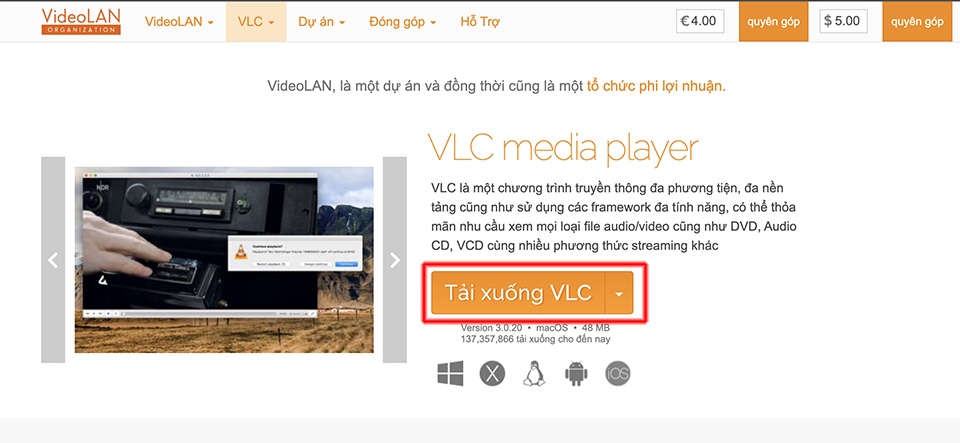 VLC Media Player - Phần mềm xem video miễn phí