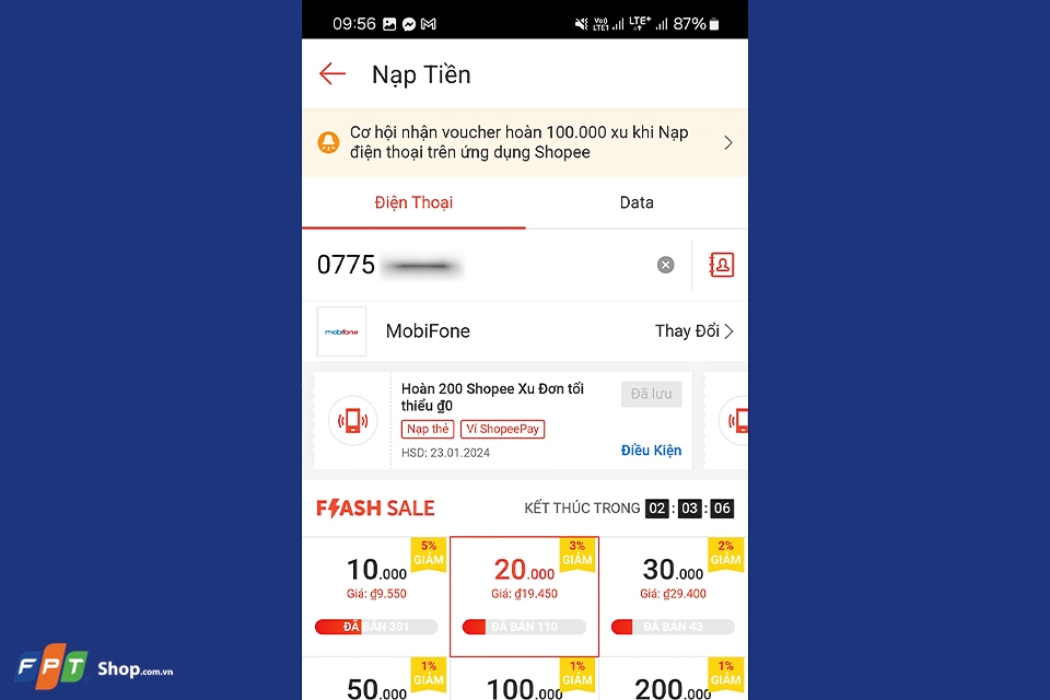Hướng dẫn nạp tiền và kiểm tra gói cước với SIM di động FPT