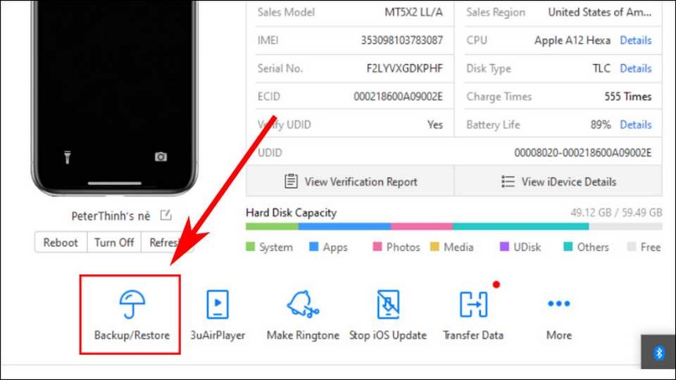 3uTools - Công cụ quản lý iOS chính xác và hiệu quả
