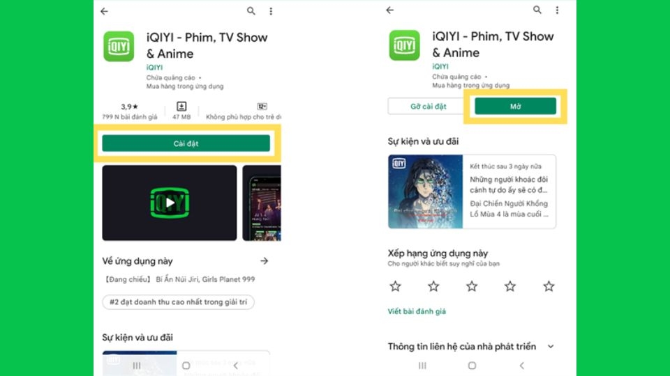 Hướng dẫn tải xuống và đăng ký tài khoản iQIYI xem phim miễn phí