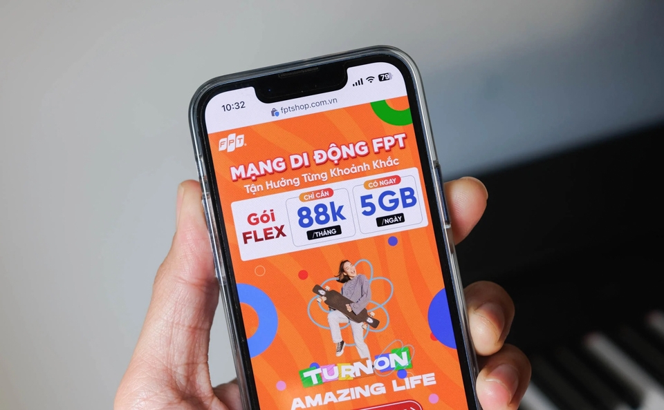 Trải nghiệm SIM FPT, thoải mái vào mạng với 5GB Data mỗi ngày