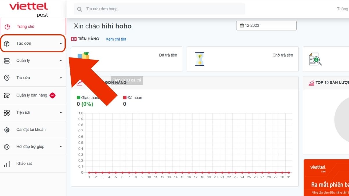 Cách gửi hàng qua Viettel Post thực hiện nhanh chóng và tiện lợi