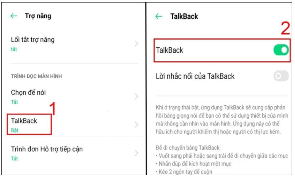 Hướng dẫn chi tiết cách tắt TalkBack OPPO nhanh và đơn giản