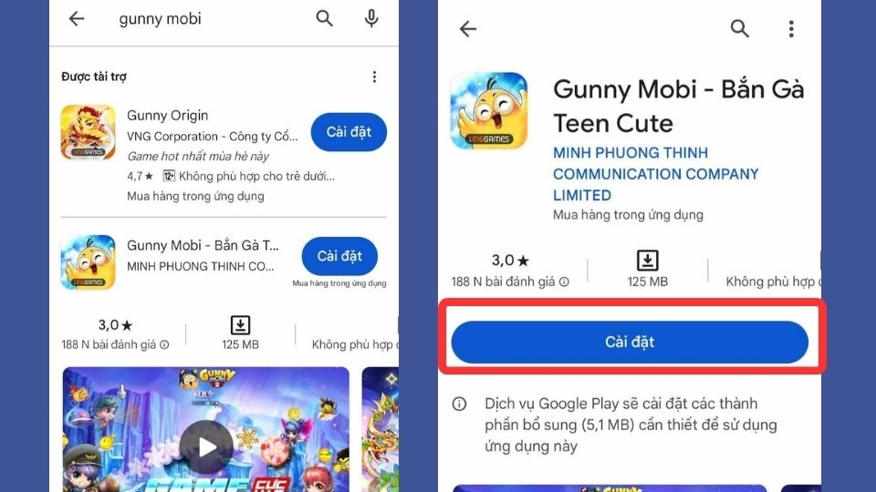 Hướng dẫn cách tải game Gunny Mobi trên điện thoại đơn giản