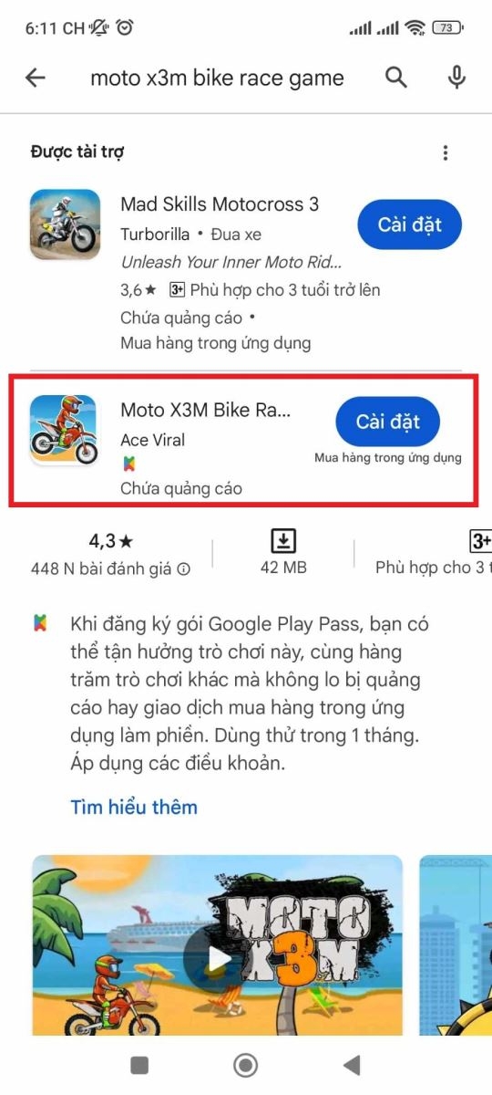 Moto X3M Bike Race Game: Đua xe moto vượt địa hình siêu thú vị