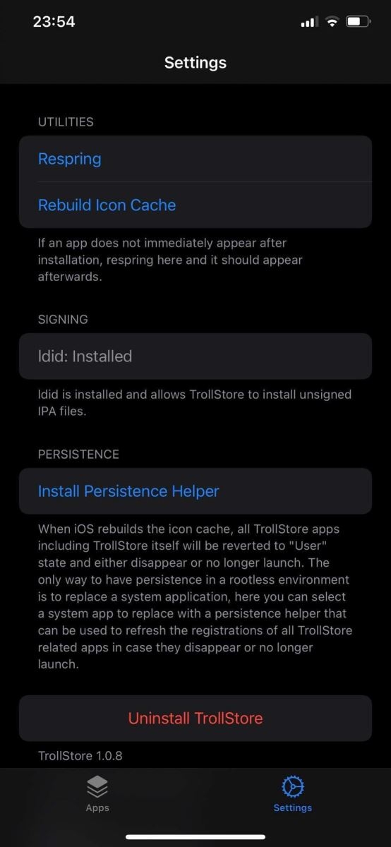 TrollStore - Phần mềm cho phép cài đặt ứng dụng ngoài trên iOS