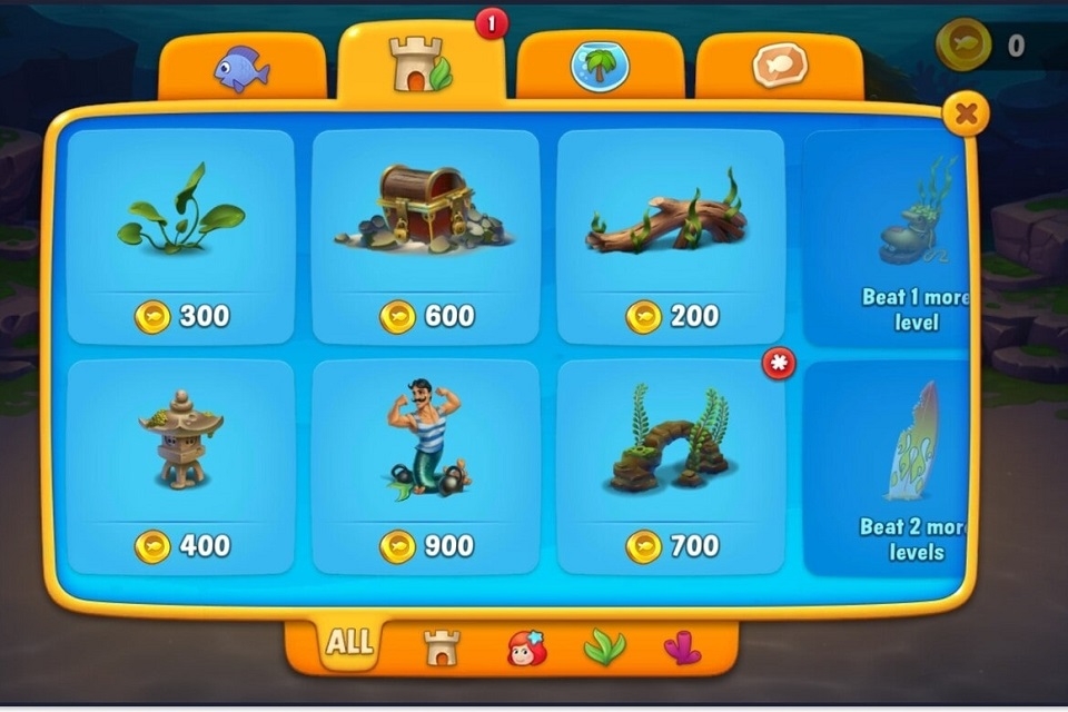 Tải game Fishdom: Khám phá vương quốc các loài cá đầy thú vị