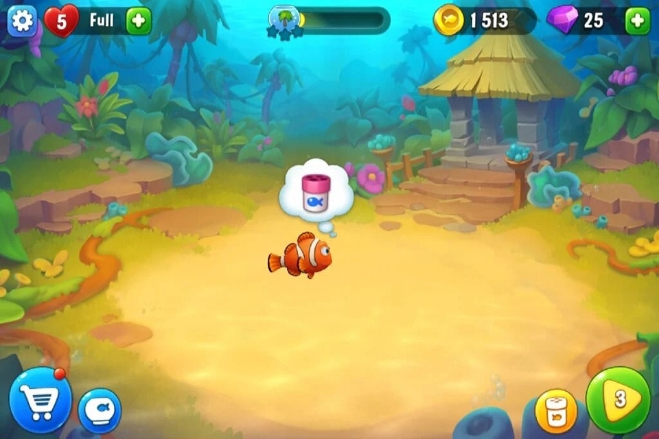 Tải game Fishdom: Khám phá vương quốc các loài cá đầy thú vị