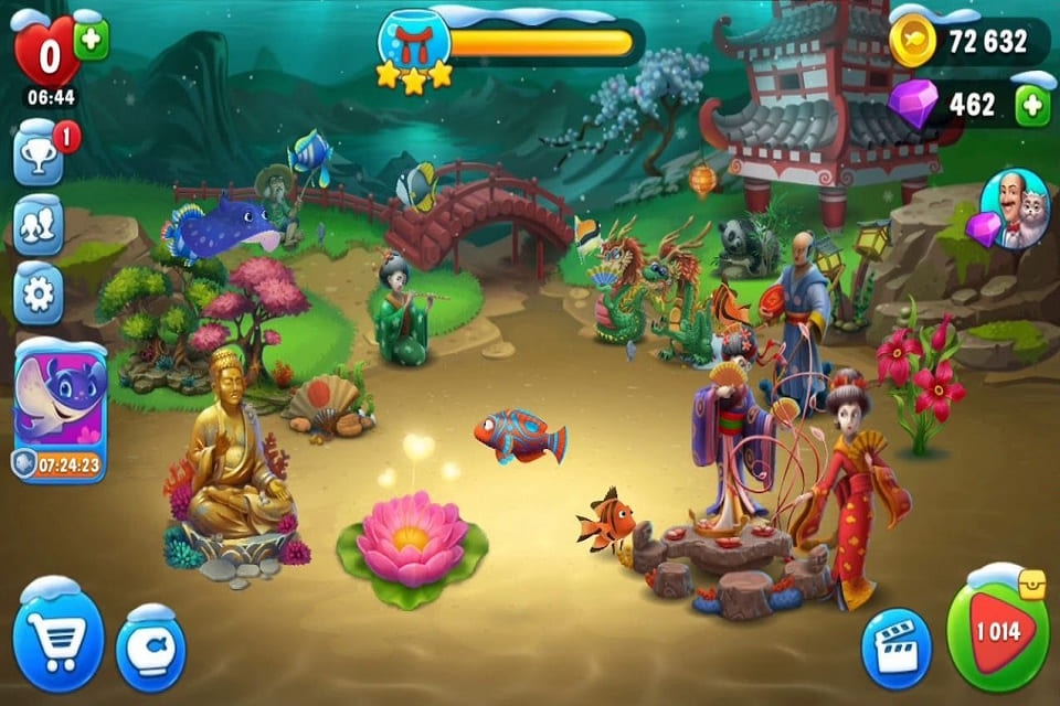 Tải game Fishdom: Khám phá vương quốc các loài cá đầy thú vị