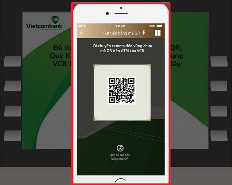 Hướng dẫn cách rút tiền bằng mã QR Vietcombank, không cần thẻ