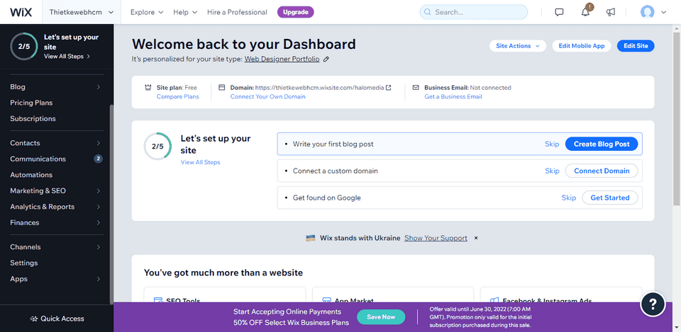 Wix là gì? Cách đánh giá Wix và so sánh công cụ với WordPress
