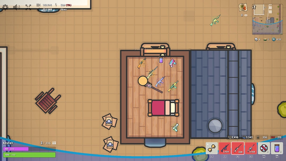 Khám phá Zombs Royale: Tựa game 2D battle royale 100 người chơi