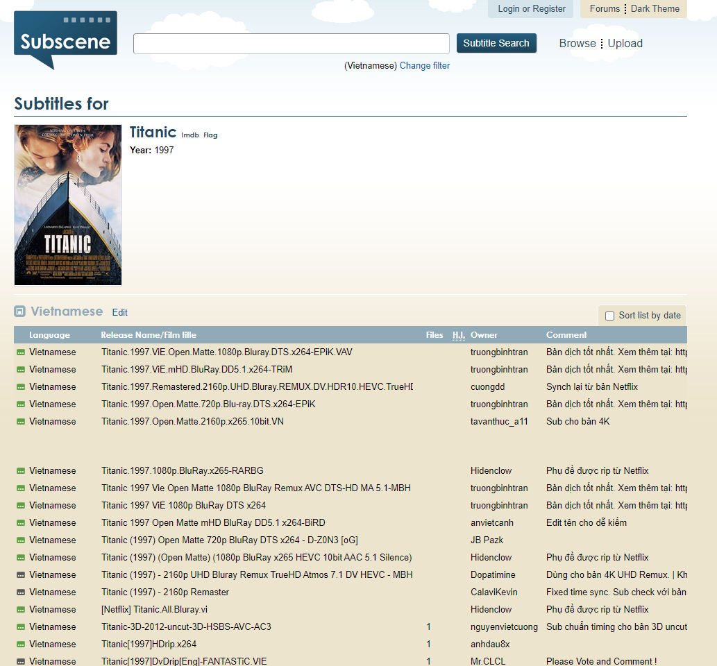 Subscene: Những điều cần biết về trang web phụ đề phim nổi tiếng
