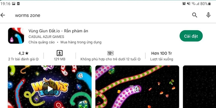 WormsZone io - Game giải trí hấp dẫn trên Android và iOS