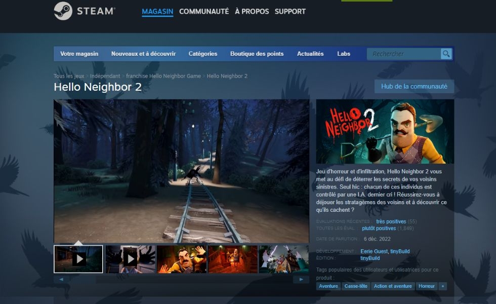Hello Neighbor 2: Game phiêu lưu, gia nhập thị trấn Raven Brooks