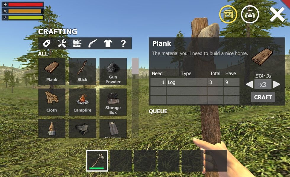 Survival Simulator - Game sinh tồn gay cấn giữa vùng đất hoang vu
