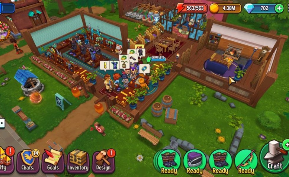 Shop Titans: Game nhập vai, chế tạo trong thế giới giả tưởng