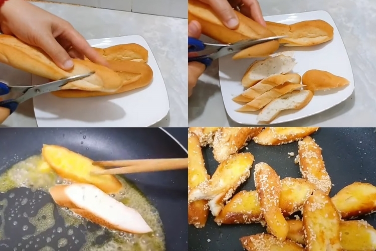 3 cách làm bánh mì chiên giòn cực kỳ đơn giản tại nhà