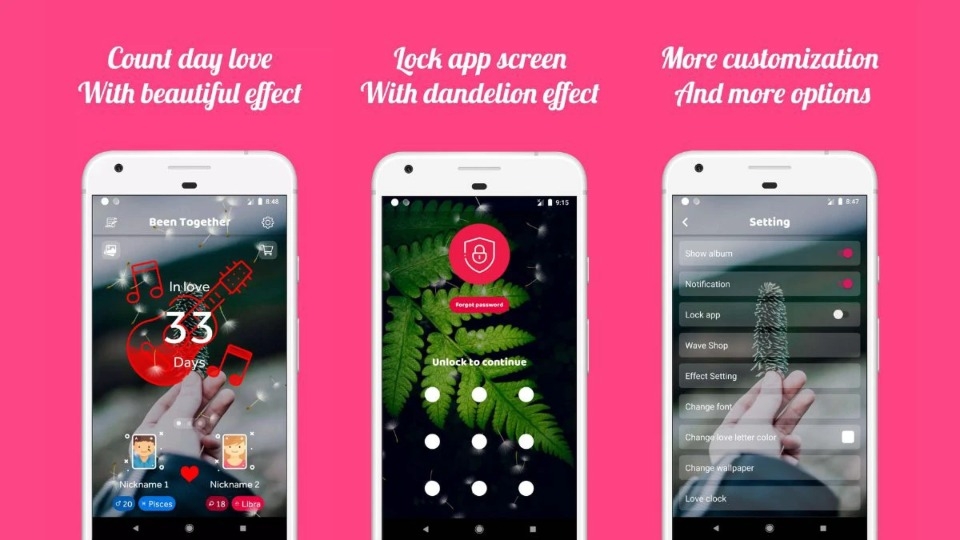 Been Together - Ứng dụng đếm ngày yêu nhau dành cho các cặp đôi