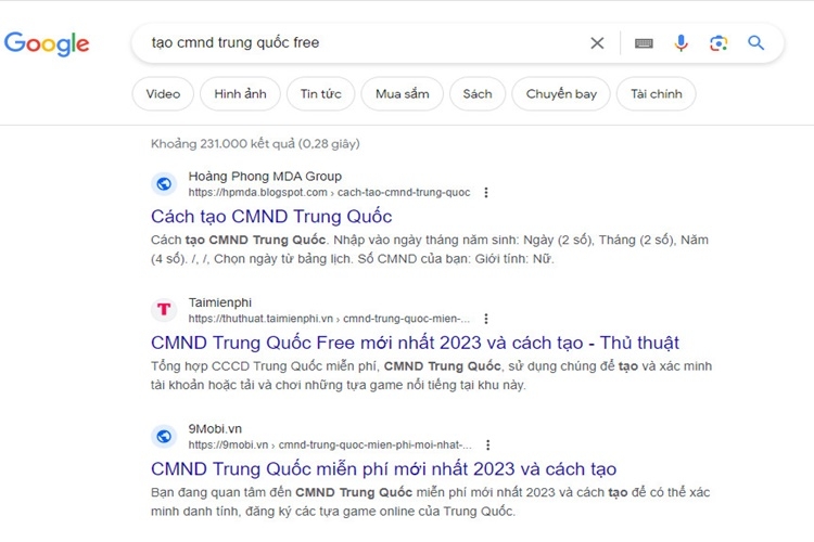 2 cách tạo CMND Trung Quốc miễn phí, cực dễ để chơi game