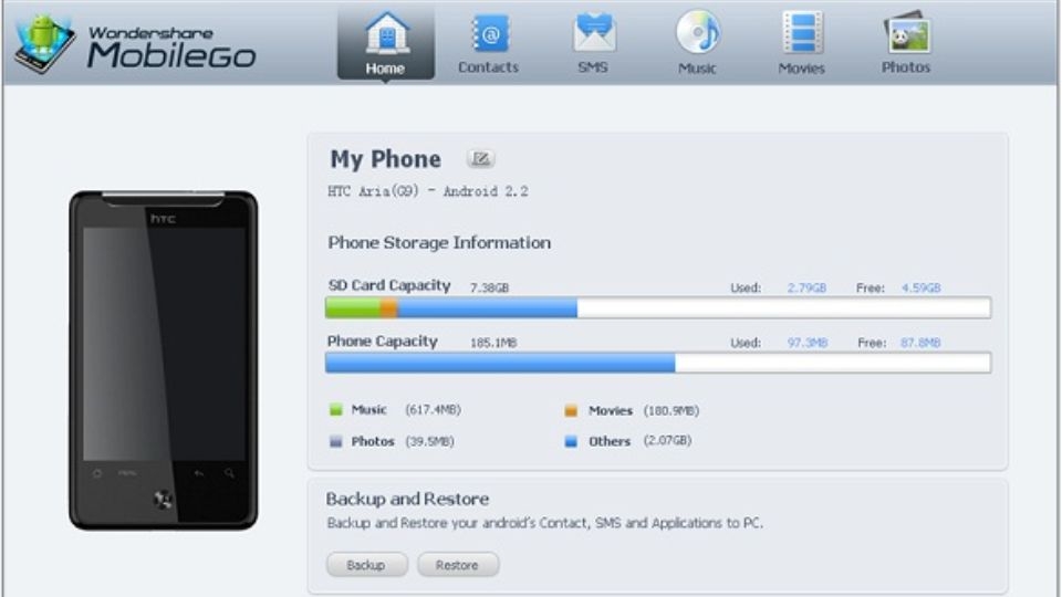 Các tính năng nổi trội của phần mềm Wondershare MobileGo