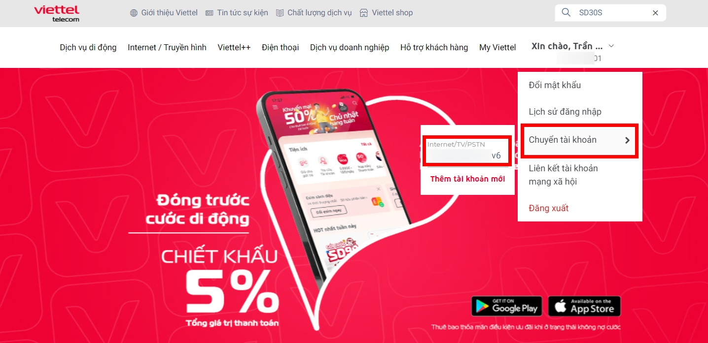 Cách tra cứu mã khách hàng Viettel qua web và ứng dụng My Viettel