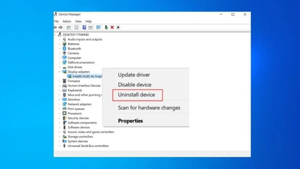 Cách sửa lỗi Display driver stopped responding and has recovered