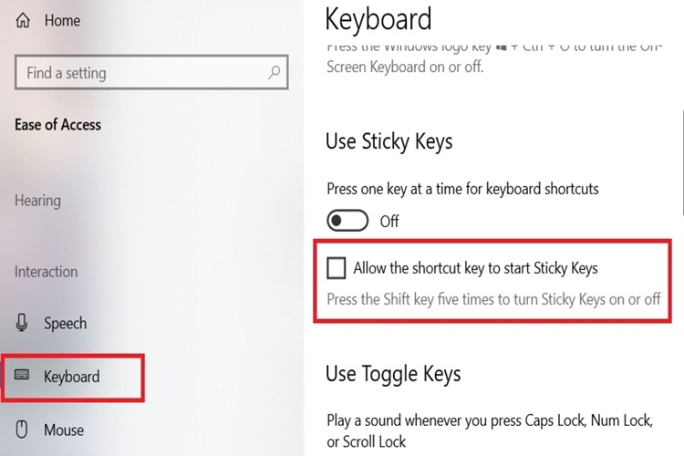 Sticky Keys là gì? Hướng dẫn bật và tắt Sticky Keys dễ dàng