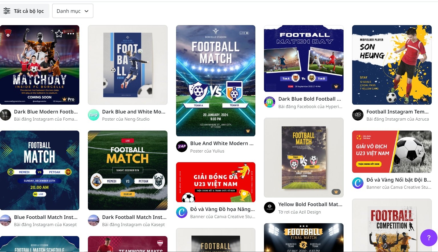 Hướng dẫn cách làm poster bóng đá đẹp mắt, cực dễ trên Canva