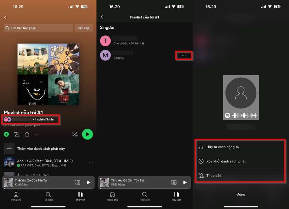 Cách thêm cộng sự vào danh sách phát Spotify để chia sẻ nhạc