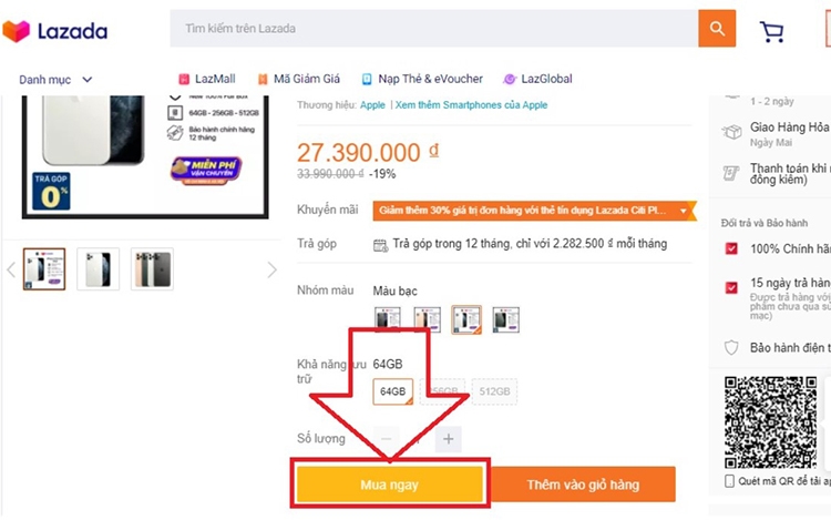 Hướng dẫn cách mua hàng trả góp Lazada chi tiết nhất 2024