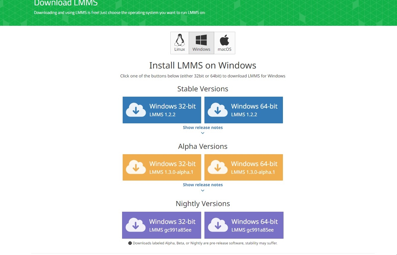 LMMS - Trình soạn nhạc trực tuyến miễn phí của OffiDocs
