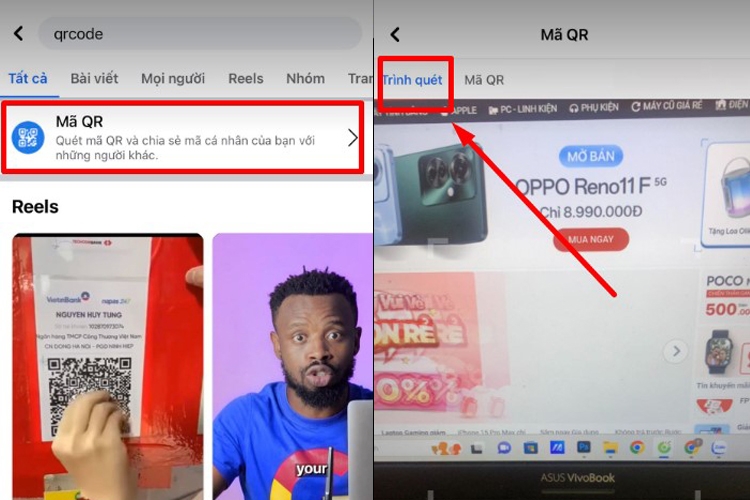 Hướng dẫn cách lấy mã QR Facebook đơn giản trên điện thoại