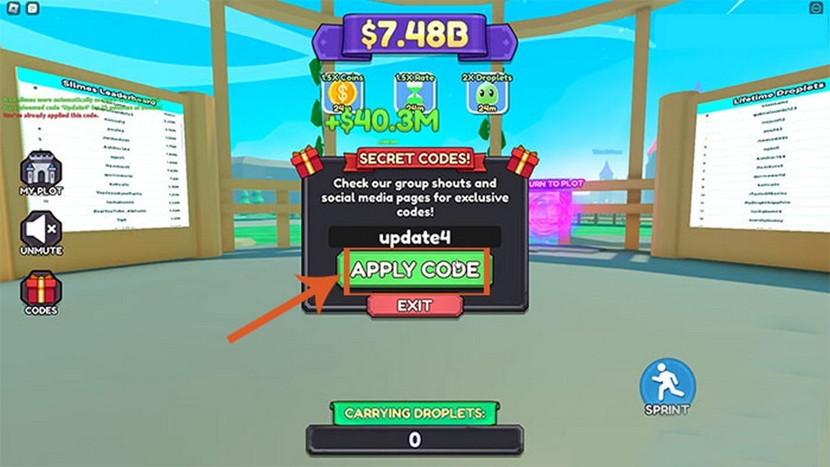 Danh sách code Slime Tower Tycoon hữu ích và cách nhập