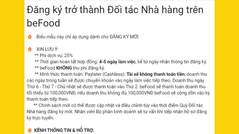 Đăng ký beFood: Hướng dẫn chi tiết từ A-Z cho người mới