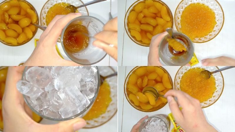 Hướng dẫn cách làm trà đào dầm thơm ngon ngọt mát thanh nhiệt