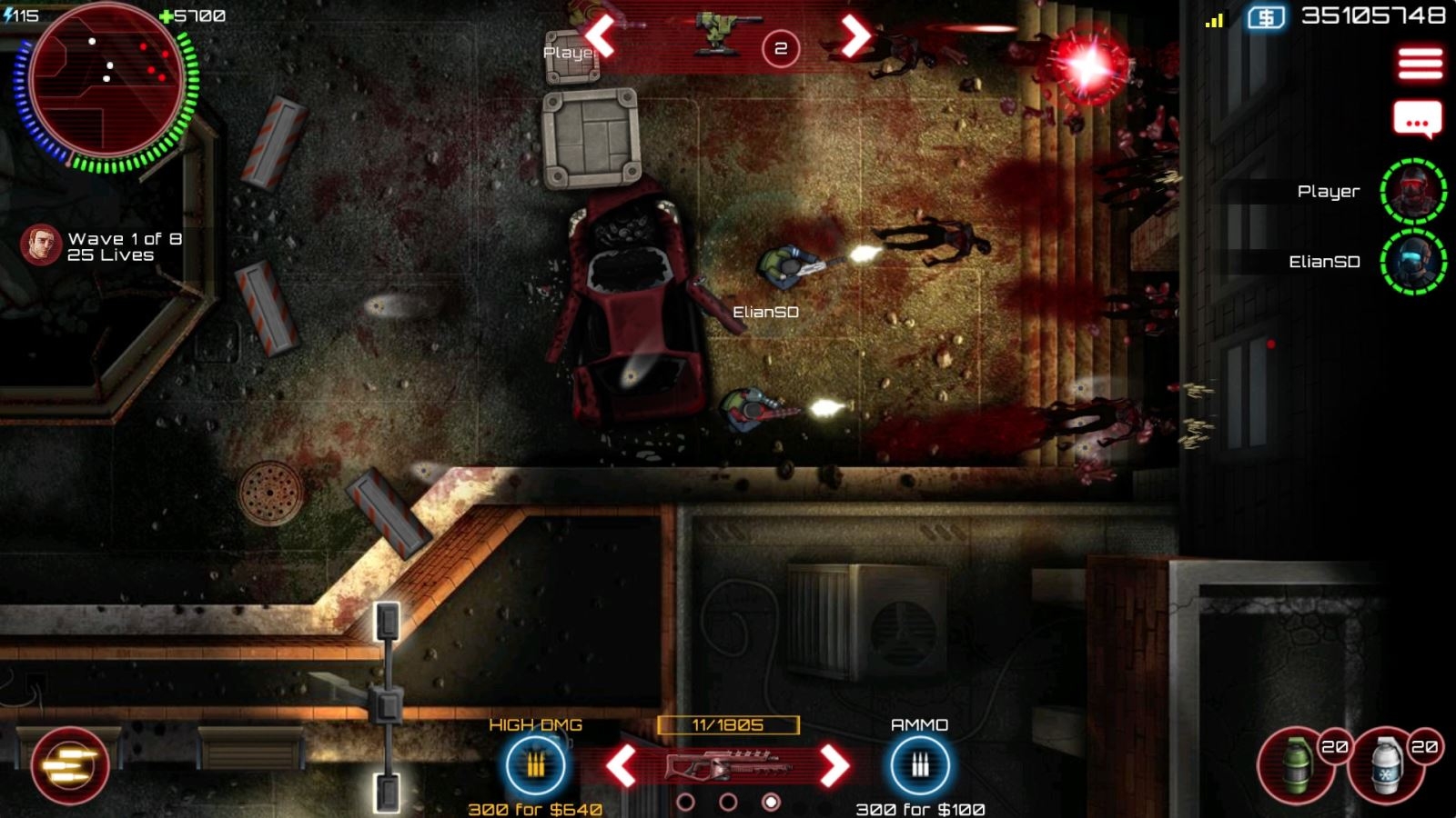 SAS 4 - Game bắn zombie kết hợp nhập vai góc nhìn từ trên xuống