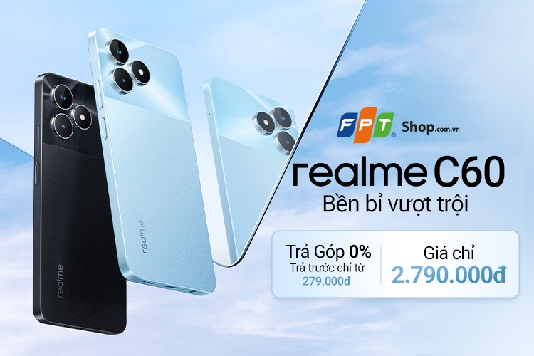 realme C60: Bền bỉ vượt trội - Cân mọi khoảnh khắc