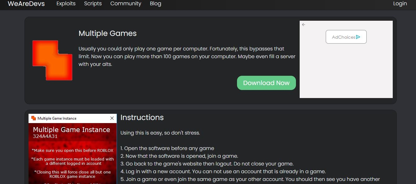 Multiple Roblox là gì? Hé lộ cách cài đặt Multiple Roblox