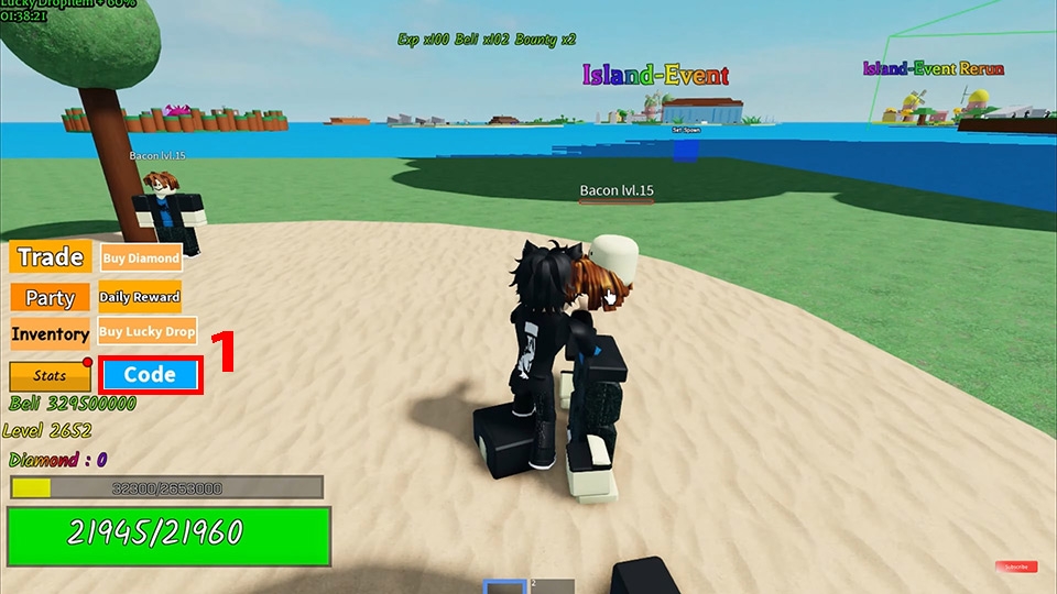 Code Rock Fruit mới nhất tháng 12/2025 nhận ngay quà hấp dẫn