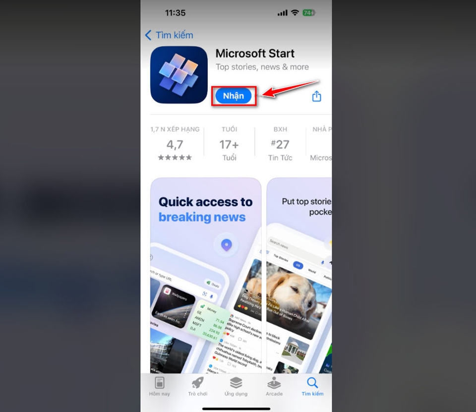 Tìm hiểu Microsoft Start - Ứng dụng cập nhật tin tức cực thú vị
