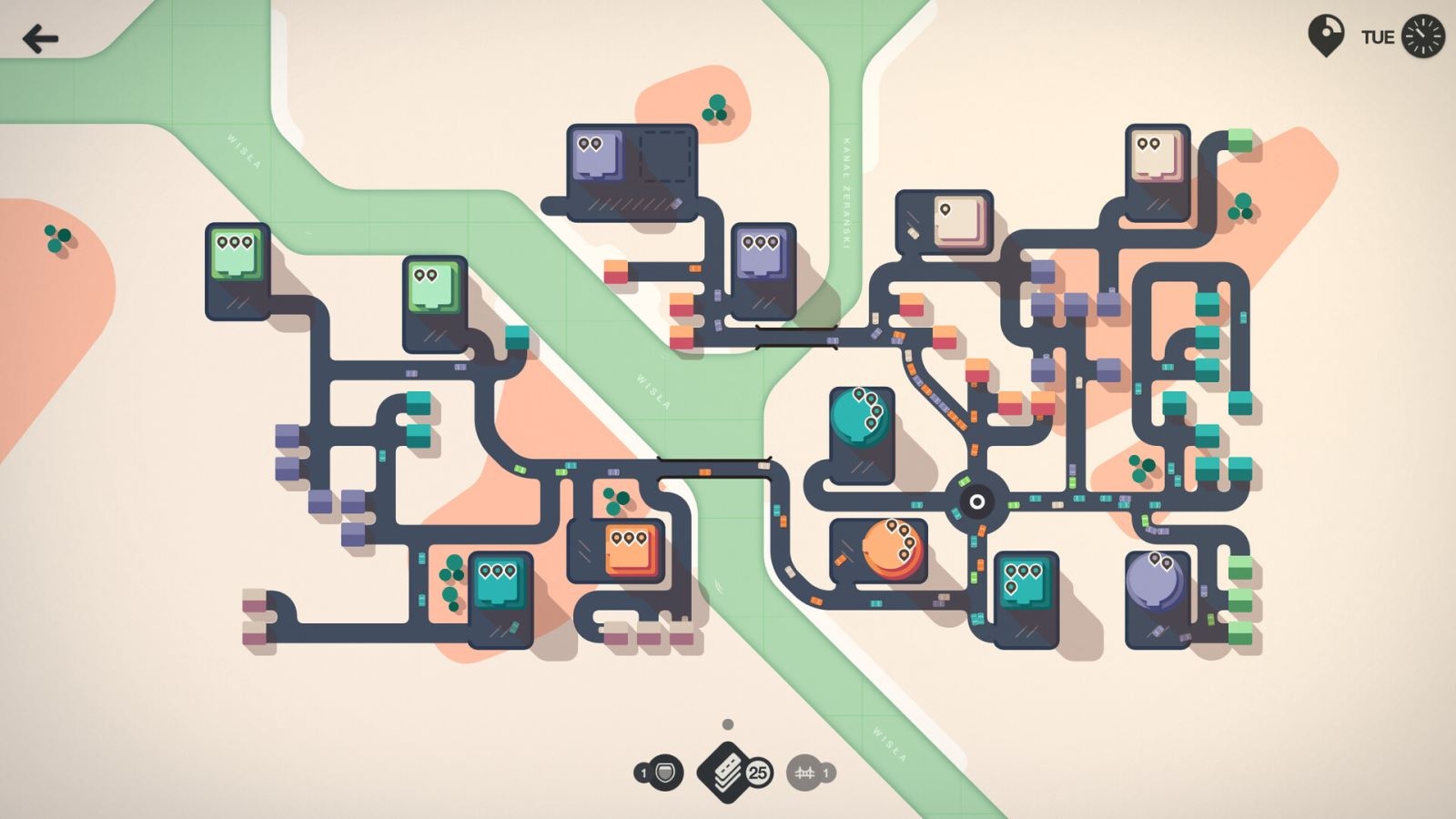 Tải Mini Motorways và trở thành “ông trùm" quy hoạch đường phố