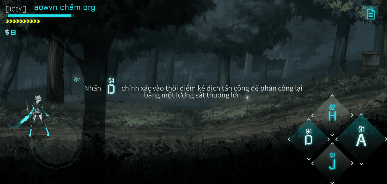 ICEY - game combat “đi cảnh” theo phong cách side-scrolling