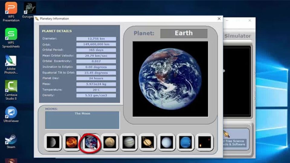 Tải Solar System 3D Simulator - Du hành hệ Mặt Trời trong tầm tay