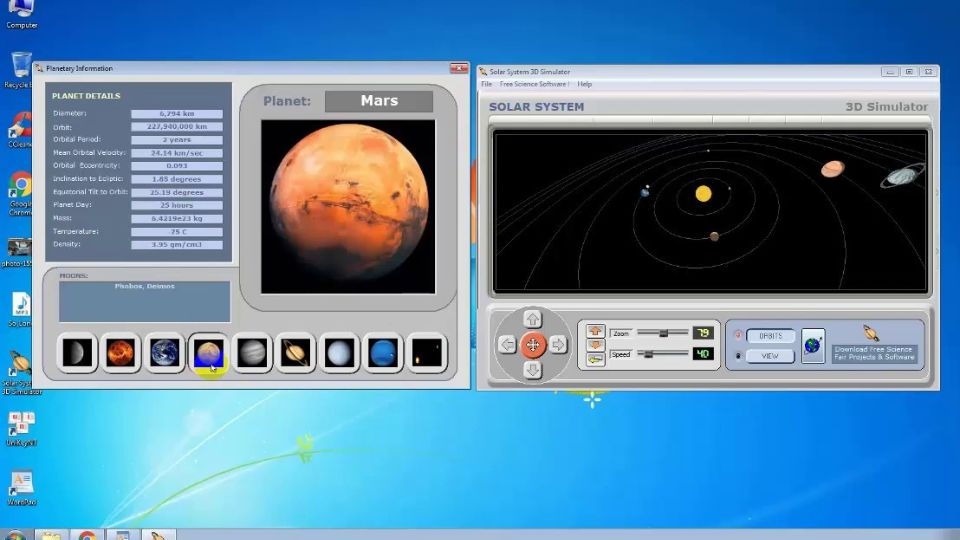 Tải Solar System 3D Simulator - Du hành hệ Mặt Trời trong tầm tay