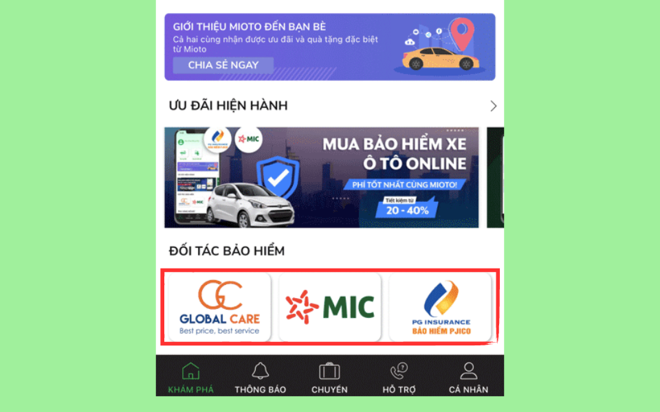 Mioto: ứng dụng cho thuê oto tự lái uy tín, giá rẻ, nhanh chóng