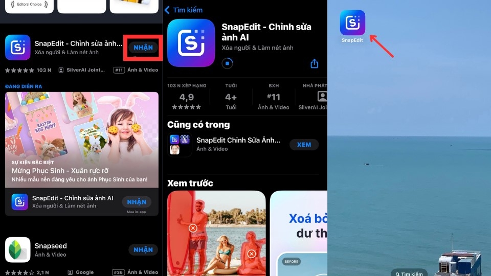 SnapEdit: App xóa vật thể khỏi ảnh bằng AI trên điện thoại