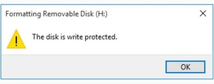 Một số cách khắc phục lỗi The disk is write protected đơn giản
