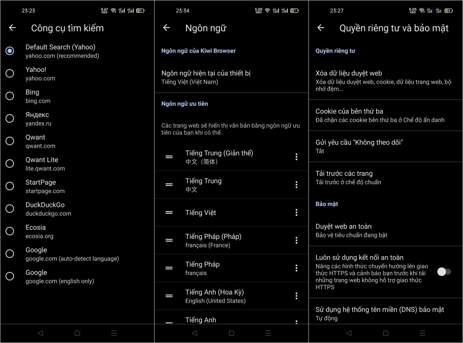 Hướng dẫn tải và cài đặt trình duyệt Kiwi browser trên điện thoại
